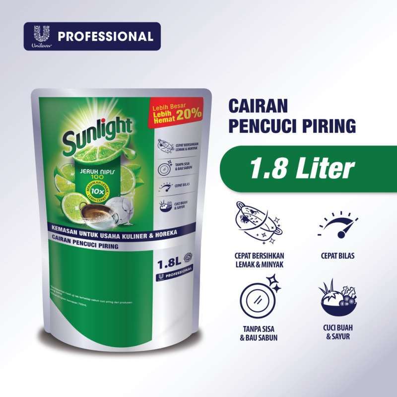 Jual SUNLIGHT PENCUCI PIRING 1.8liter di Seller LINDA KOSMETIK ...