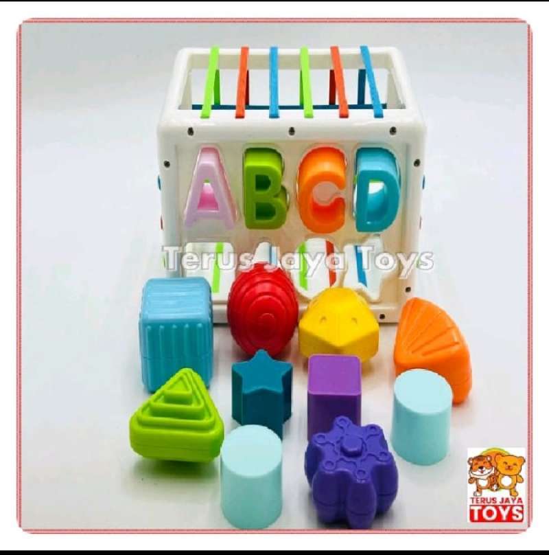 Jual Mainan Bayi - Edukasi Bayi Block Pintar Mainan Bayi Abjad dan ...