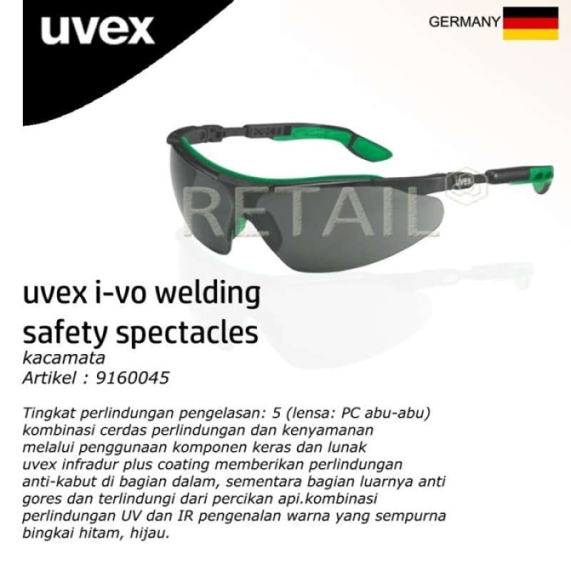 Promo uvex i-vo welding safety spectacles 9160045 Diskon 23% di Seller ...