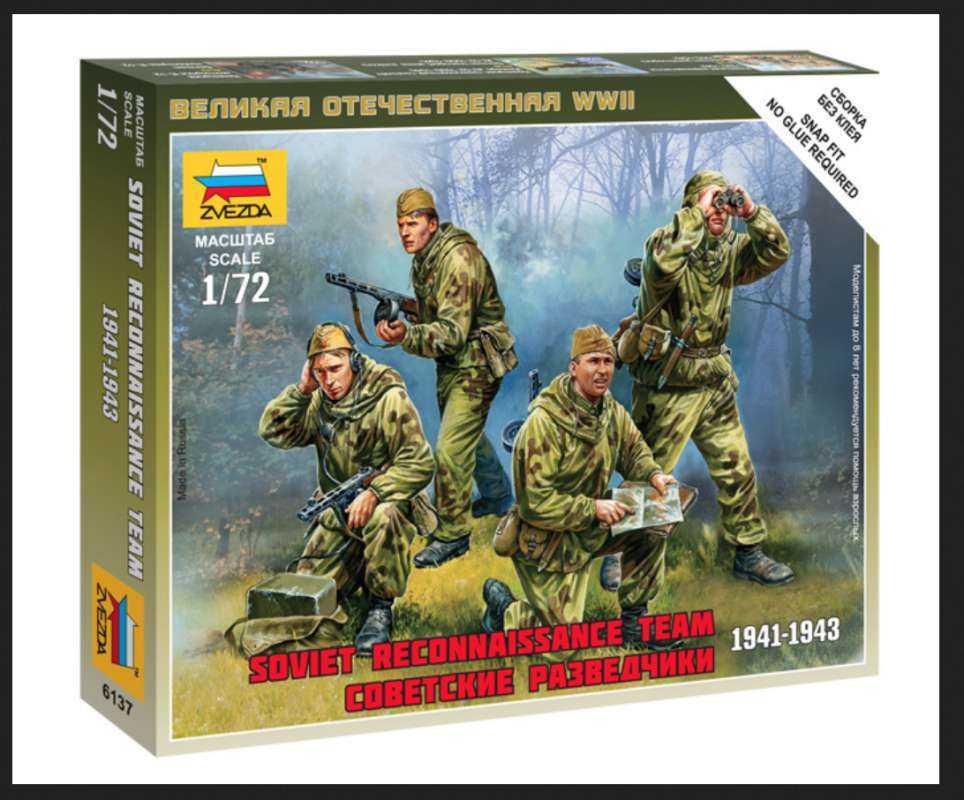 Jual Figure Soviet Recconnaissance Team 1941-1943 Skala 1:72 Zvezda di Seller Nagatoy - Kota ...
