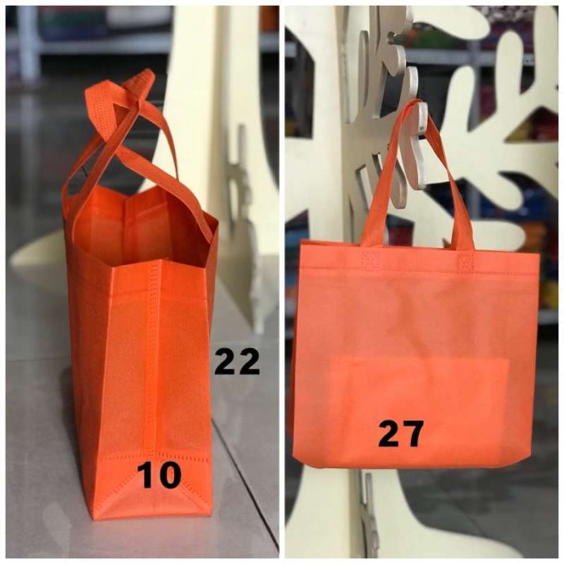 Jual Goodie Bag Spunbond Polos Model Box Standing 222710 Di Seller ...