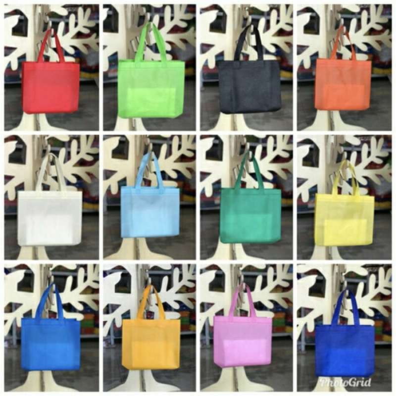 Jual Goodie Bag Spunbond Polos Model Box Standing 222710 Di Seller ...