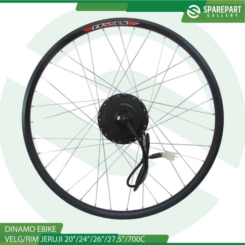 Jual Ebike Kit Sepeda Listrik Dinamo Bldc Roda Belakang 36v350w Dan ...