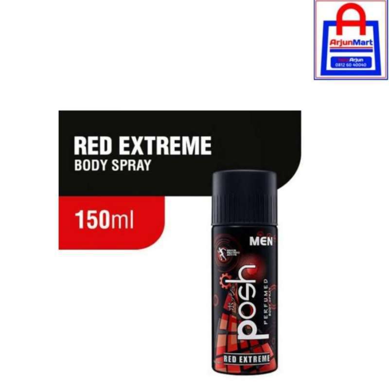 Jual Posh Men Body Spray Red Extreme 150ml di Seller Arjun Mart ...