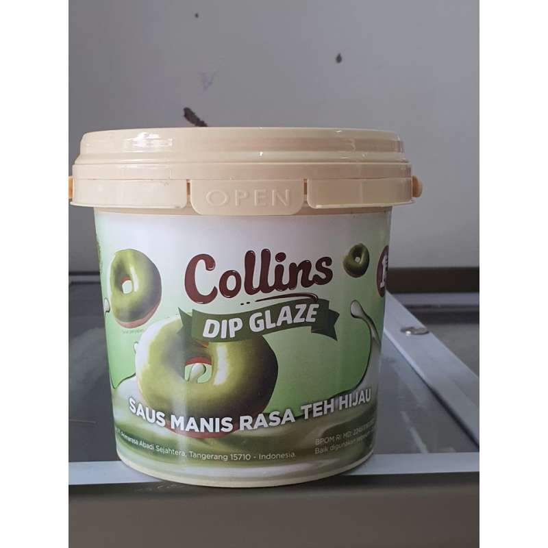 Jual Collins Dip Glaze Coklat Pasta Rasa Green Tea Matcha 1 Kg Topping ...