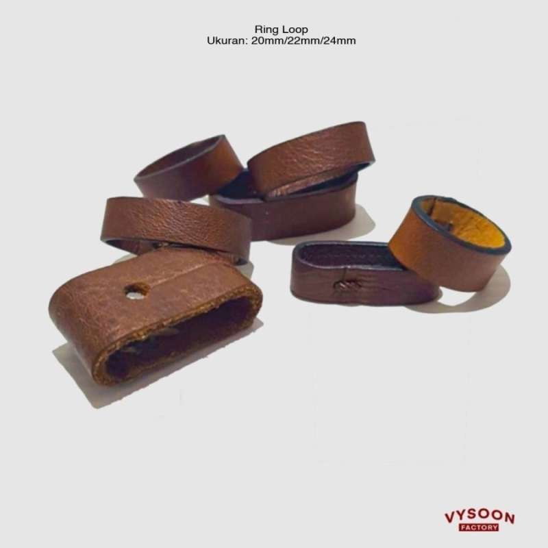 Ring Loop Leather Strap Full Kulit Cincin Kulit Tali Jam Ring Jam ...
