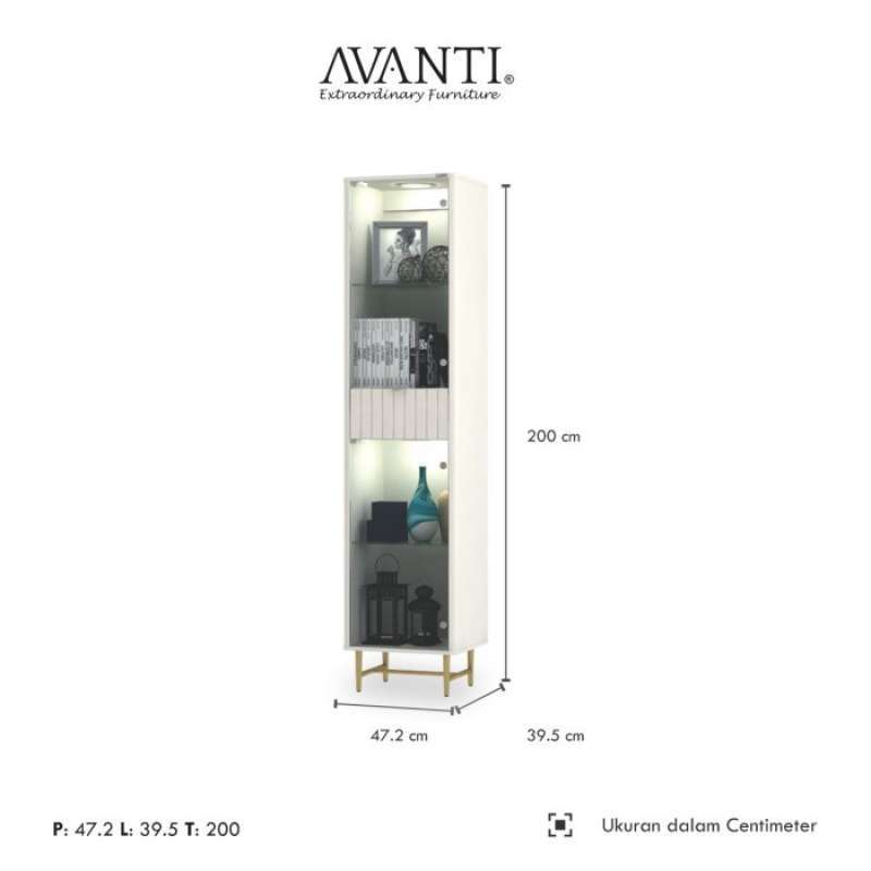 Jual Avanti Lemari Hias / Rak Kaca Display/ MUNICH LH 50 di Seller ...