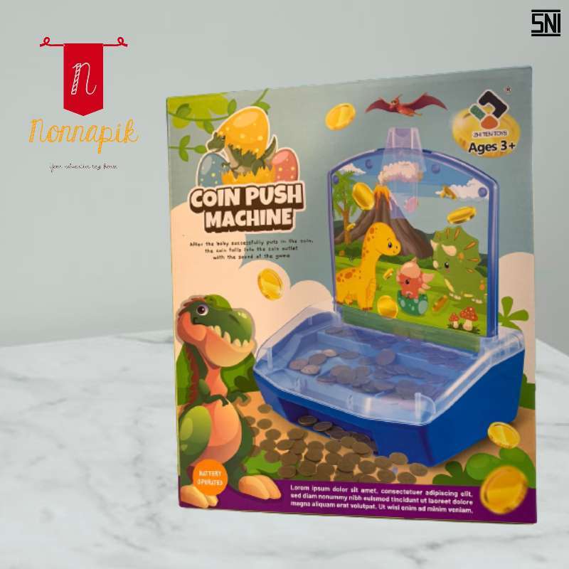 Promo Mainan Family Arcade Game Jurassic Dino - Unicorn Coin Pusher ...