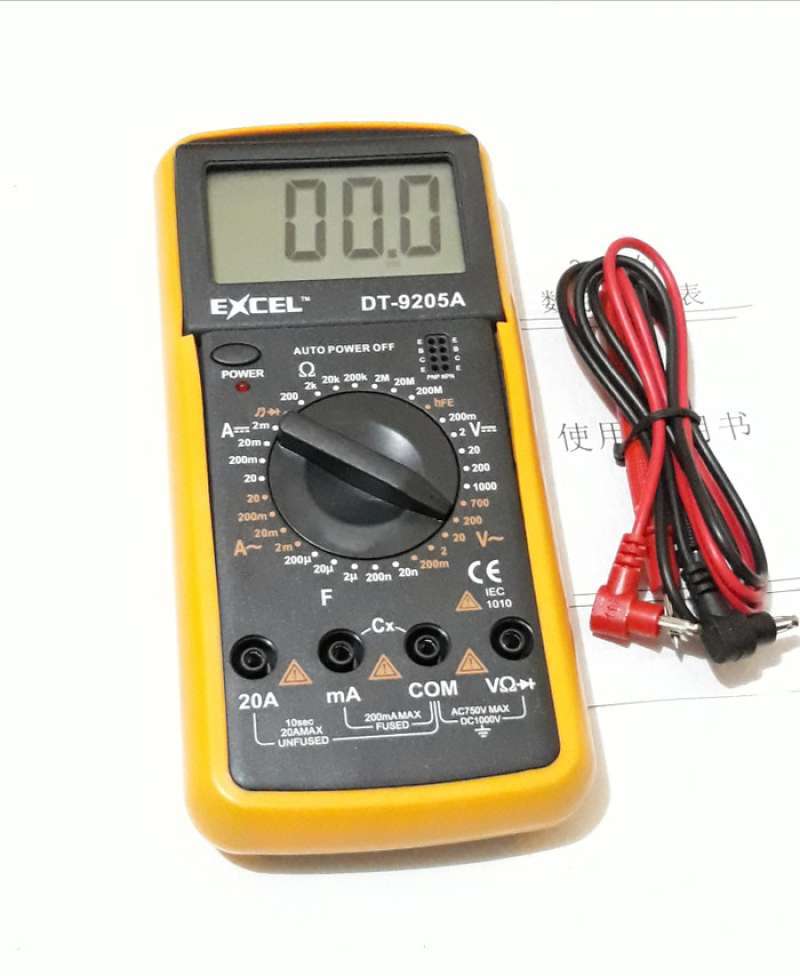 Promo Multimeter Digital Excel DT9205A Diskon 23% di Seller Berkah ...