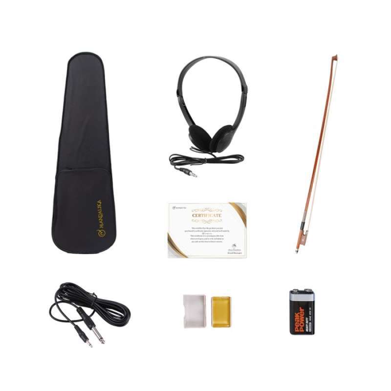 Promo Biola/violin Electric Mandalika White Include Hardcase Diskon 23% ...