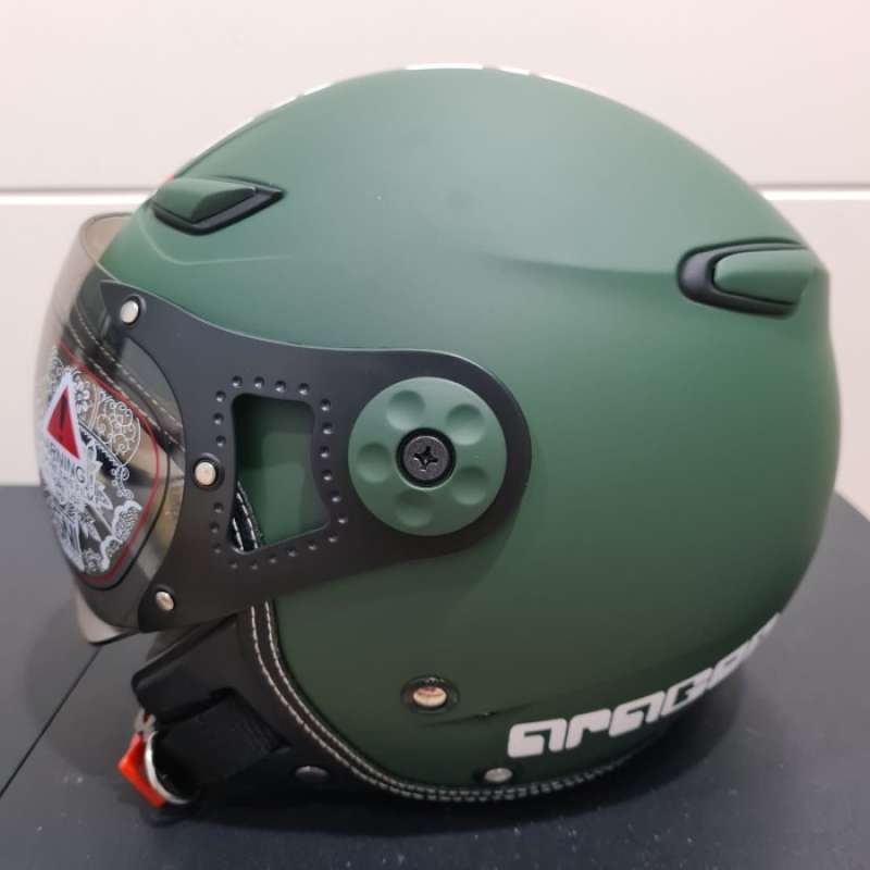 Jual Limited Helm Pilot Xl Aragorn Momo Hijau Army Doff ( Retro Bogo ...