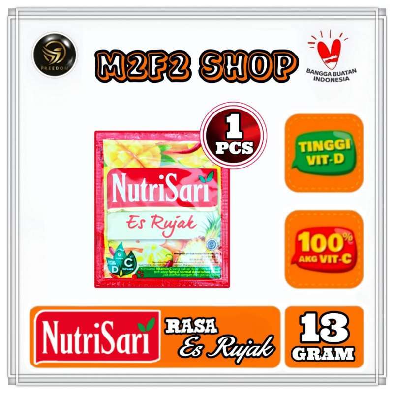 Promo NutriSari Minuman Serbuk Es Rujak Sachet - 13 gr (Kemasan Satuan ...