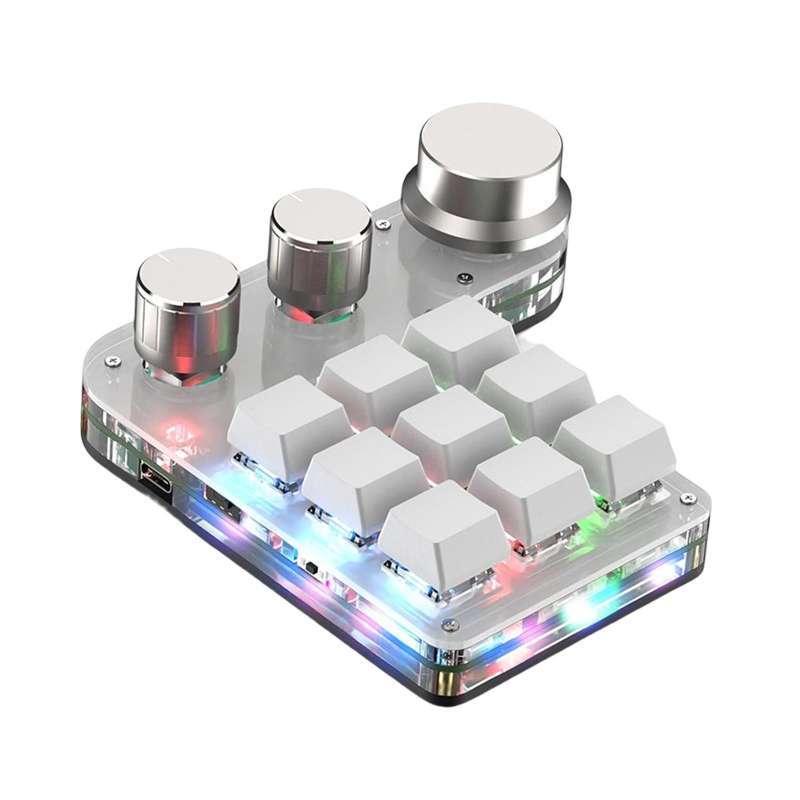 Promo Mini Keyboard RGB Lightweight 9 Keys for Audio Volume Control ...