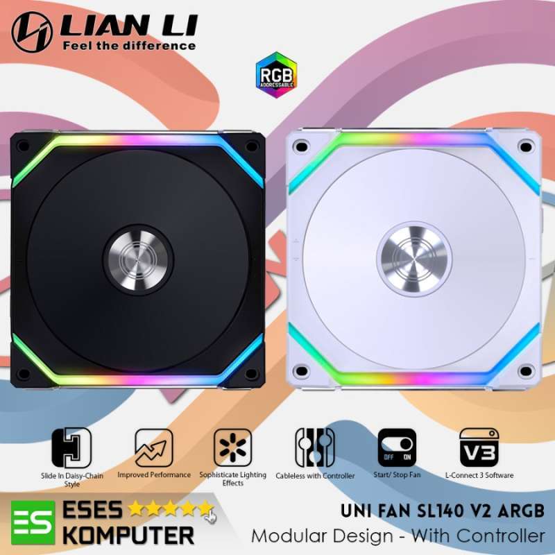 Jual Fan LIAN LI UNI FAN SL140 V2 SINGLE 140MM 14CM PWM & ARGB ...