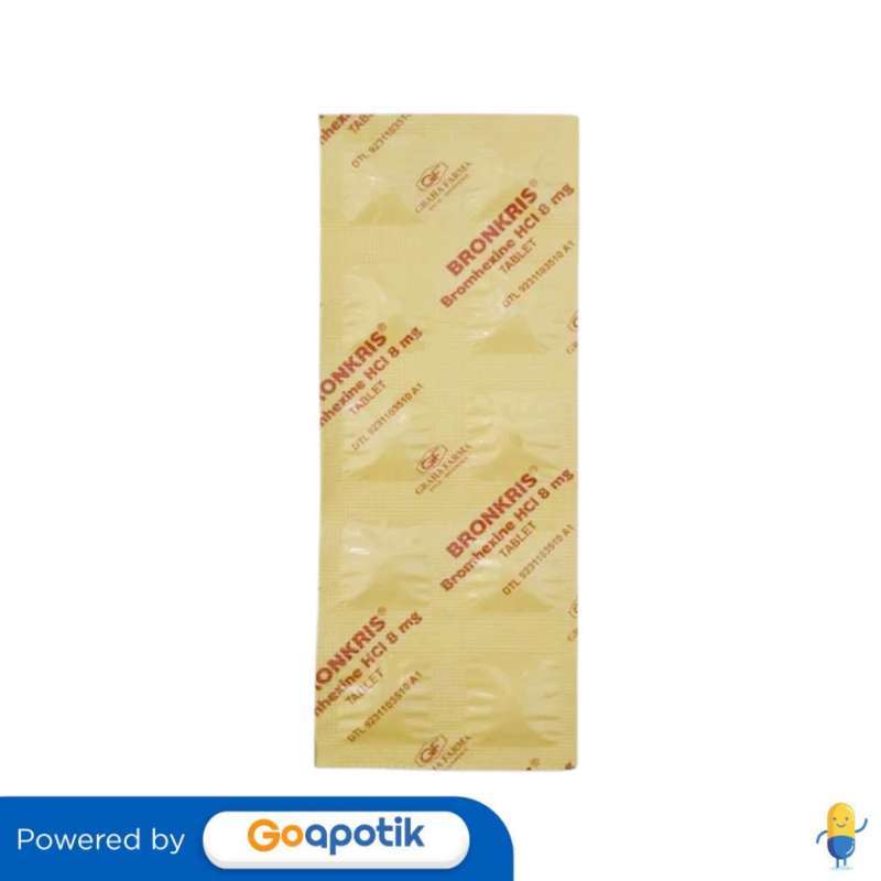 Jual BRONKRIS 8 MG STRIP 10 TABLET di Seller Apotek Abadi Jaya - Tegal ...
