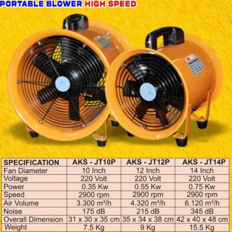 Jual Kipas Blower Portable Ventilator 12 Inch / 220 V Exhaust Fan Industri Di Seller Berkah ...