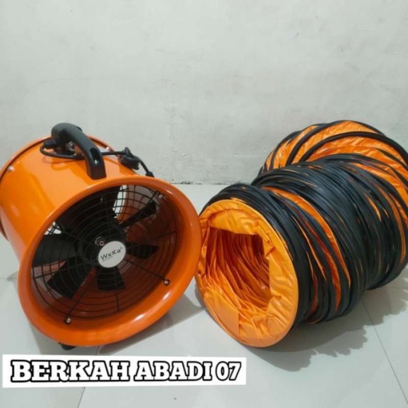 Promo Kipas blower ventilator portable 12 inch plus flexible duct 5 M ...