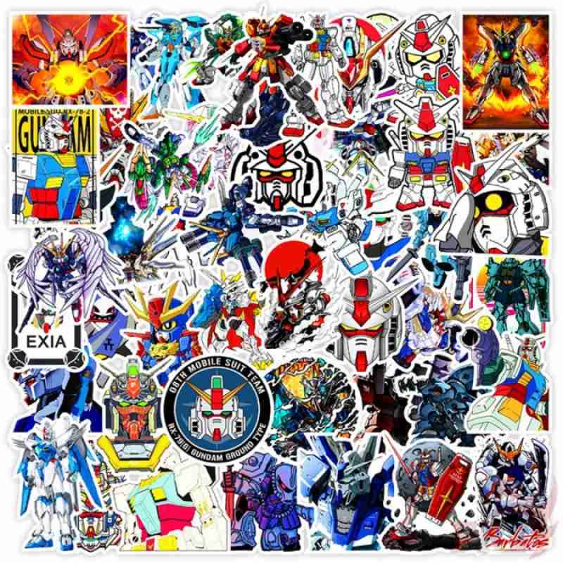 Promo STICKER STIKER ANIME ROBOT GUNDAM ACTION FIGURE - FELFEL Diskon ...