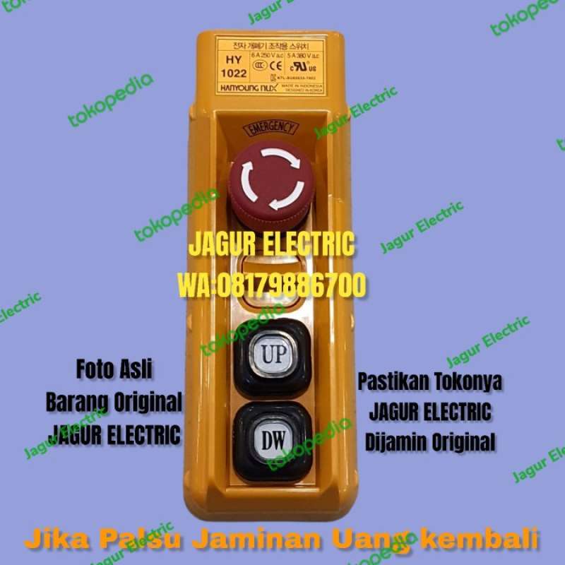 Jual Hy 1022 Sb/hy-1022sb/hy-1022-sb Hoist 2 Tombol+emergency Hanyoung ...