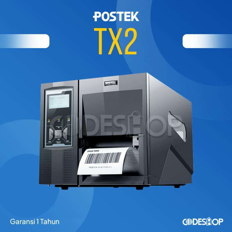 Jual Printer Barcode POSTEK TX2 Cetak Label Thermal Industrial USB di Seller Codeshop Makassar ...
