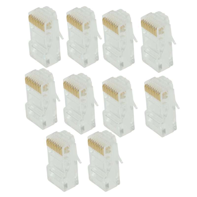 Promo 10x RJ50 CAT5 Keystone Jack Ethernet Punch Down Cat5 Network Module Adapter Diskon 29% di ...