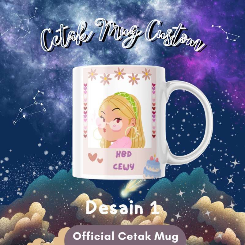 Promo Cetak Mug Custom Happy Birthday Tinggal Ganti Nama 1 Jam Selesai ...