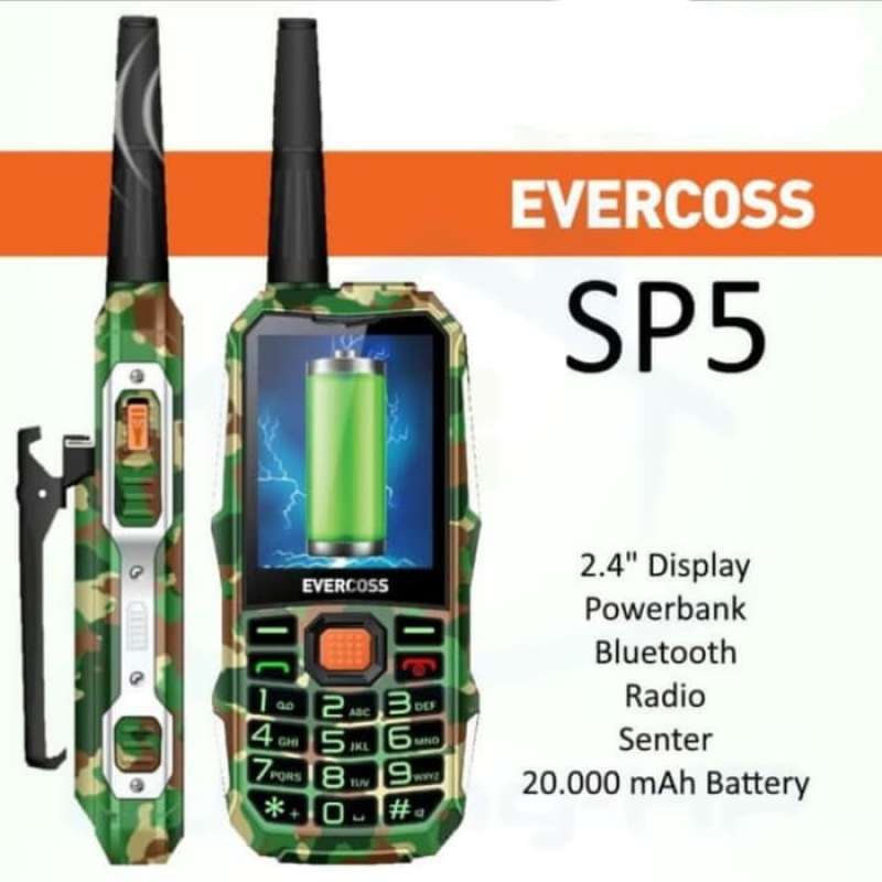 Jual Evercoss Sp5 Handphone Outdoor 20000mah - Hijau Army Di Seller ...