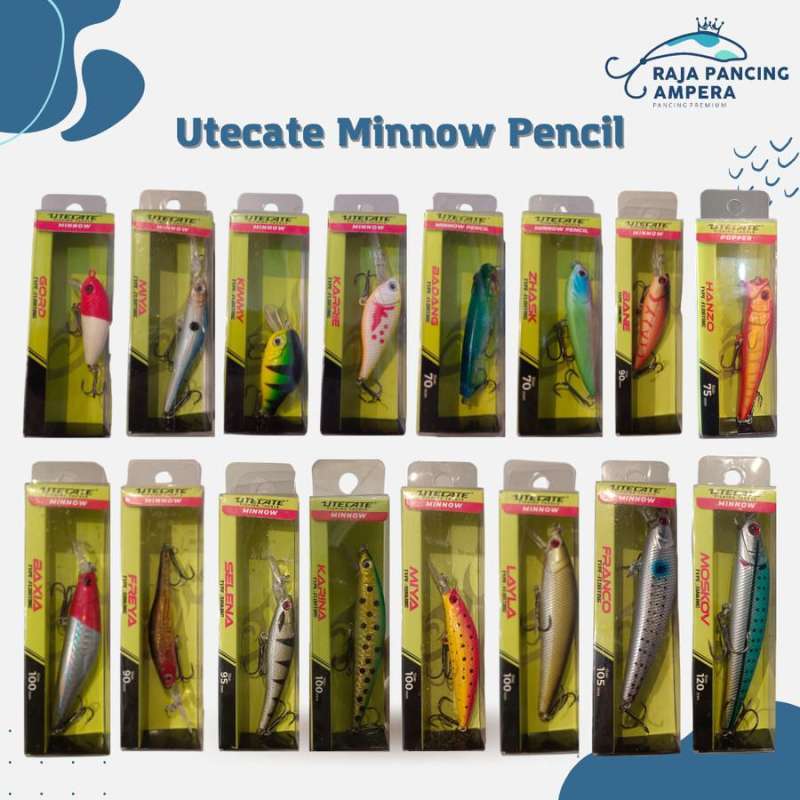 Jual Utecate Minnow Pencil Popper Type Floating dan Sinking - Franco ...