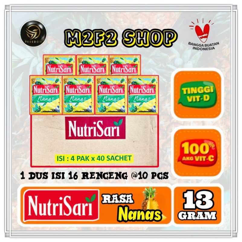 Jual Nutrisari Minuman Serbuk Rasa Nanas Sachet - 13 Gr (kemasan Karton ...