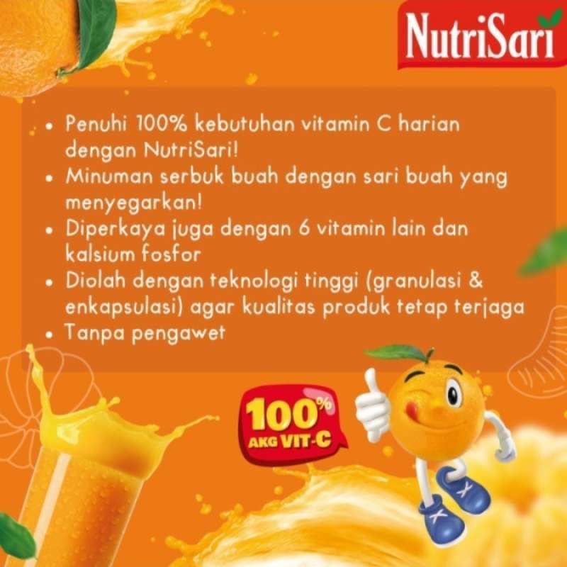 Jual Nutrisari Minuman Serbuk Rasa Nanas Sachet - 13 Gr (kemasan Karton ...
