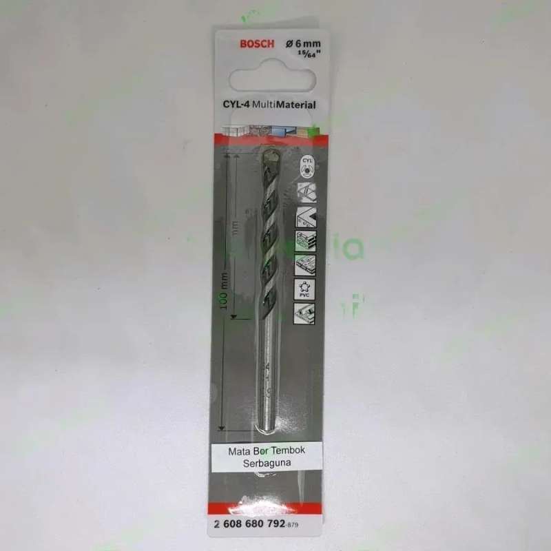 Jual MATA BOR BOSCH 6MM 6 MM MULTI MATERIAL PURPOSE CYL-4 BETON TEMBOK ...