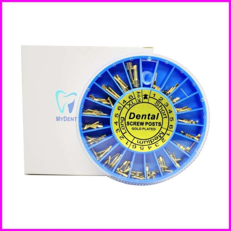 Jual Dental Pin Screw Gold Post Pin Pasak Gigi Di Seller Anes Medika ...