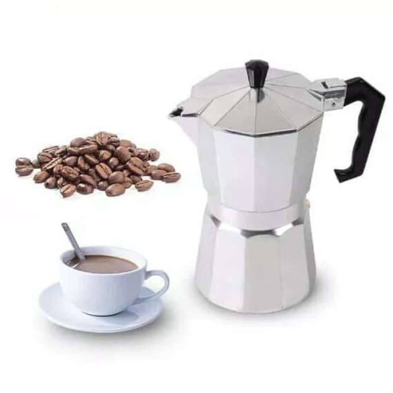 Jual Teko Kopi 3 Cup Aluminium/coffee Maker/moca Pot/espresso Coffee ...