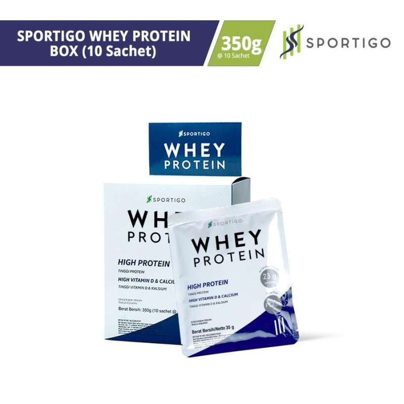 Jual Susu Whey Protein Isolate Concentrate Pure 350gr 10 Sachet ...