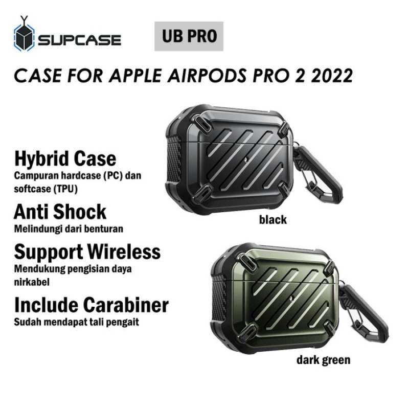 Promo Case Airpods Pro 2 2022 SUPCASE UB PRO Casing Hybrid Carabiner ...