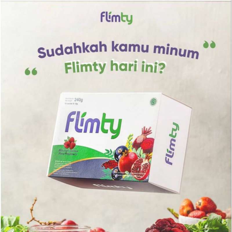 Jual FLIMTY FIBER ORIGINAL 1 BOX 16 SACHET BPOM DIET PELANGSING HALAL ...