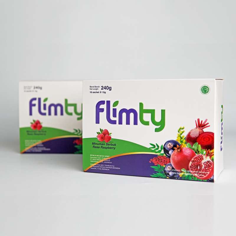 Jual FLIMTY FIBER ORIGINAL 1 BOX 16 SACHET BPOM DIET PELANGSING HALAL ...