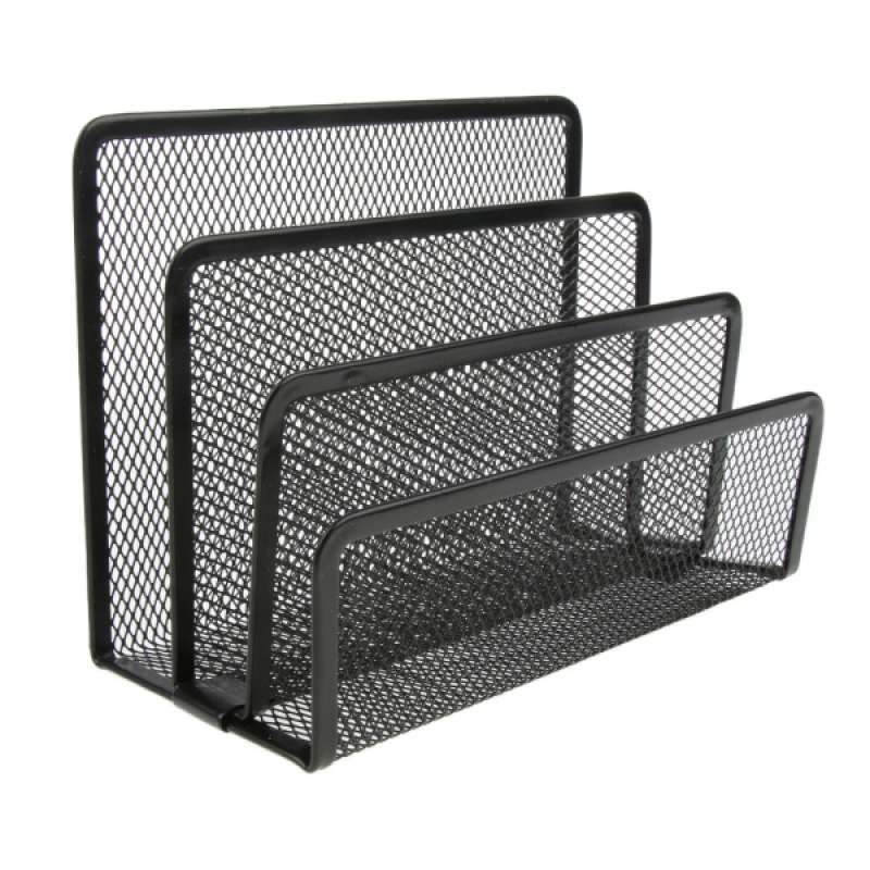 Promo Metal Mesh Desk Mail Organizer Upright Letter Bill Sorter Compact ...