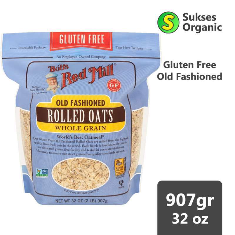 Jual Gluten Free Old Fashioned Rolled Oats | Bob's Red Mill | 907gr di ...