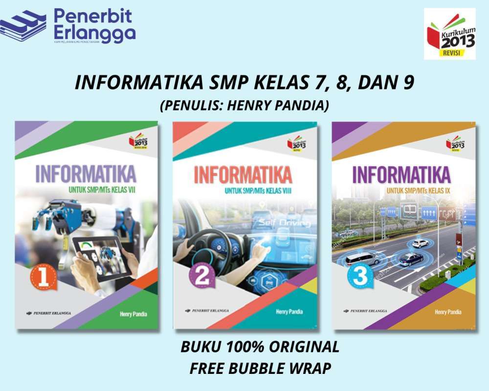 Jual BUKU INFORMATIKA KELAS 7,8,9 ERLANGGA di Seller Penerbit Erlangga Official Store - Penerbit ...