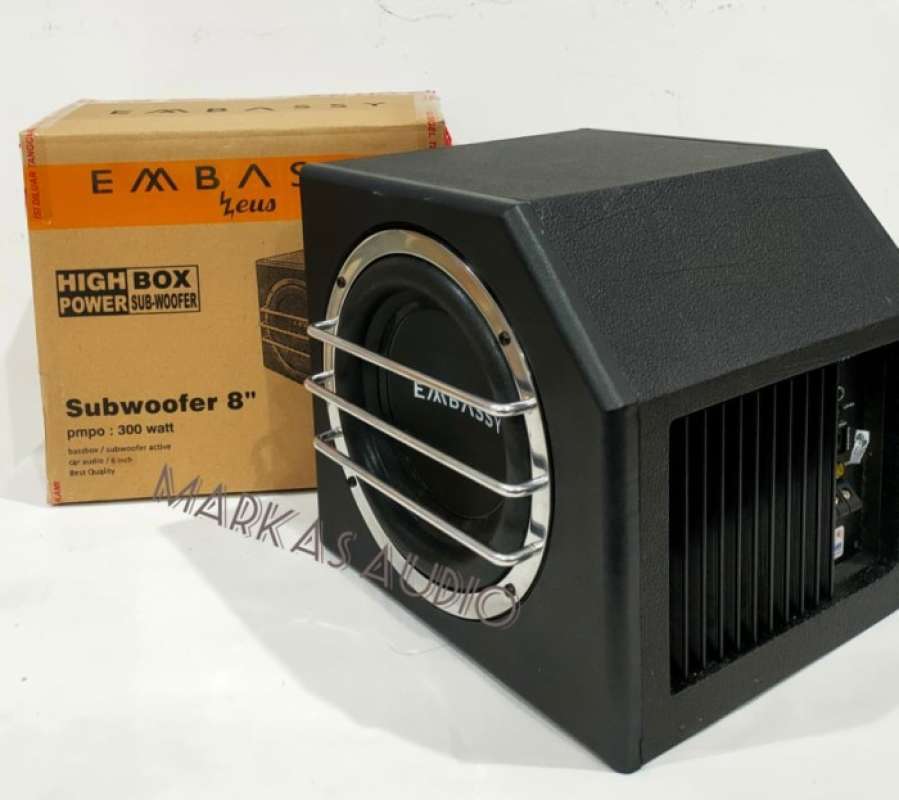 Jual Subwoofer Basstube Kotak Aktif Dual 8 Inch EMBASSY 8 INCH ZEUS di ...
