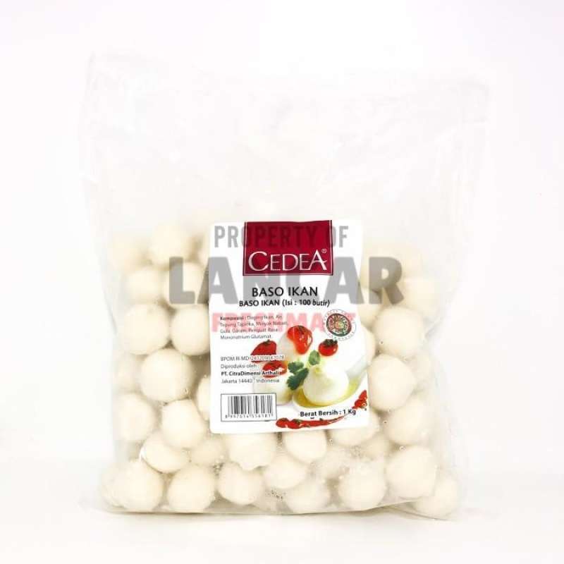 Jual Cedea Bakso Ikan Tr Isi 100 Pcs / Cedea Fish Ball Tr Isi 100 Pcs ...