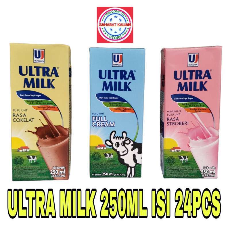 Promo Ultra Milk 250ml Isi 24pcs Diskon 7% Di Seller Sahabat Kalian ...