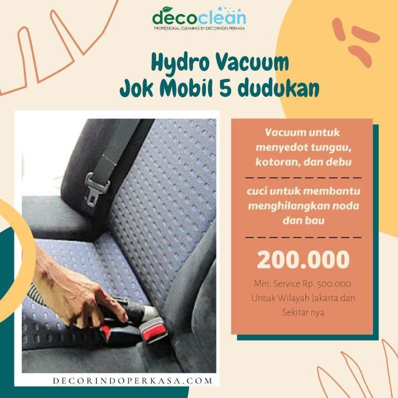 Jual Deco Clean Hydro Vacuum Jok Mobil 5 Dudukan E-Ticket di Seller ...