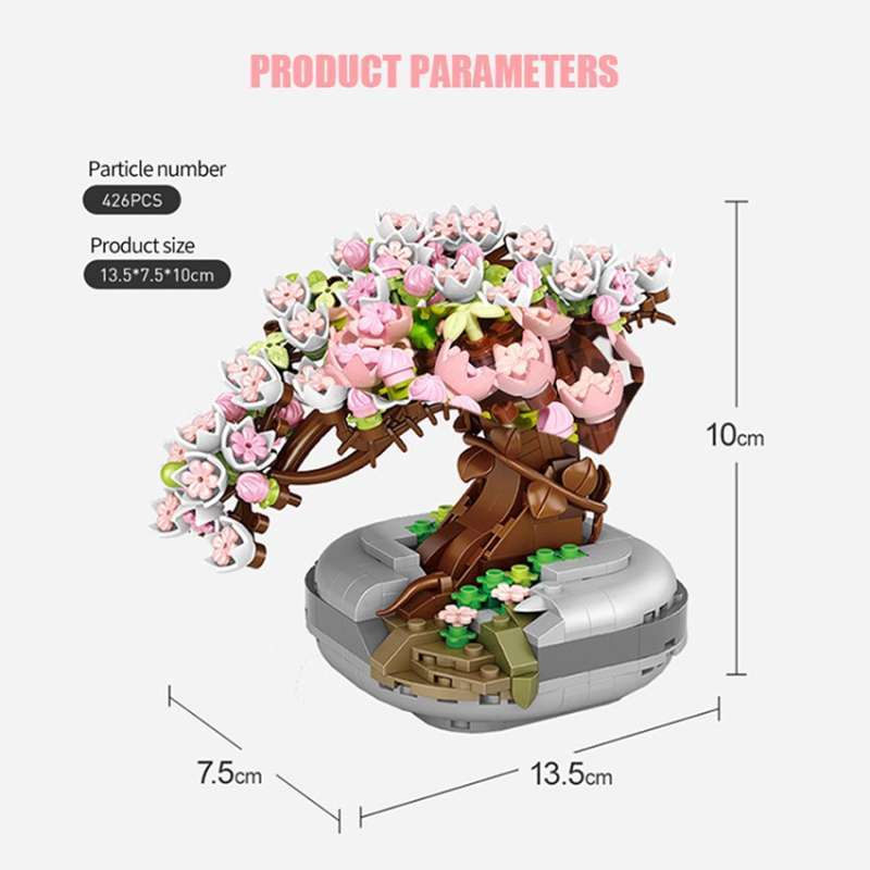 Jual Loz Flower Plant Japan Sakura Cherry Brick Lego loz flower Nano ...