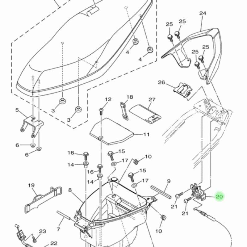 Jual Seat Lock Assy Kait Engsel Jok Belakang Jupiter Z1 Fino Fi Mx King ...