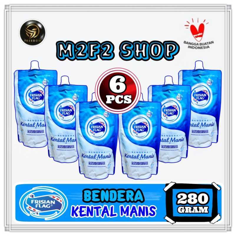 Jual Susu Bendera Frisian Flag Kental Manis Original Pouch - 280 gr ...