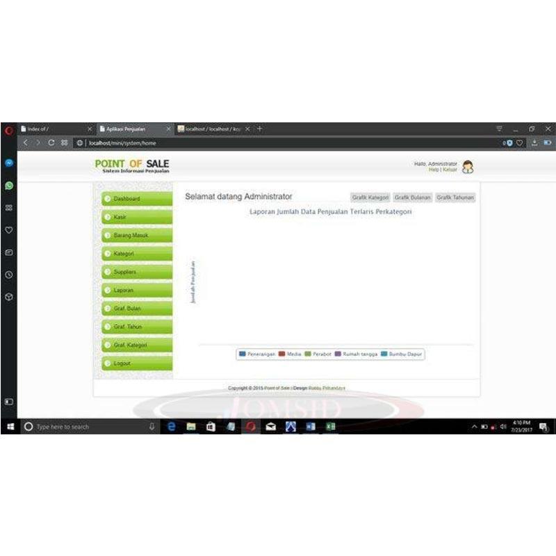 Jual aplikasi web php sistem informasi penjualan di Seller OMSID ...