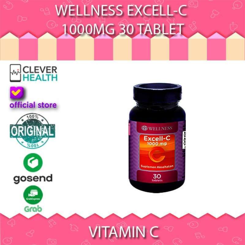 Promo WELLNESS EXCELL-C 1000MG 30 TABLET Diskon 33% di Seller Nur Nur ...
