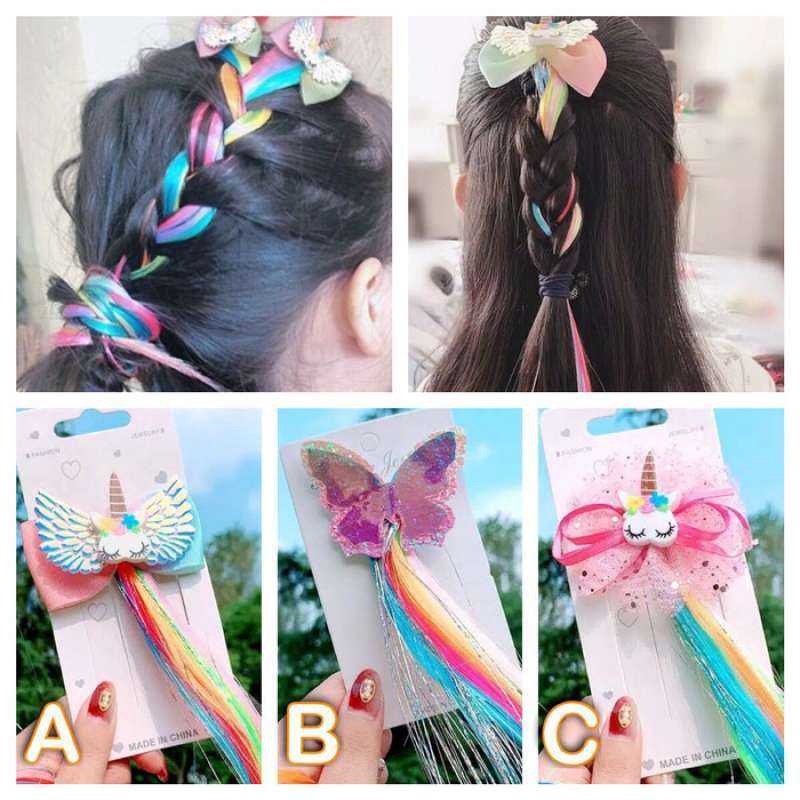 Jual JEPITAN RAMBUT UNICORN - WIG ANAK - JEPIT RAMBUT UNICORN - RAMBUT ...
